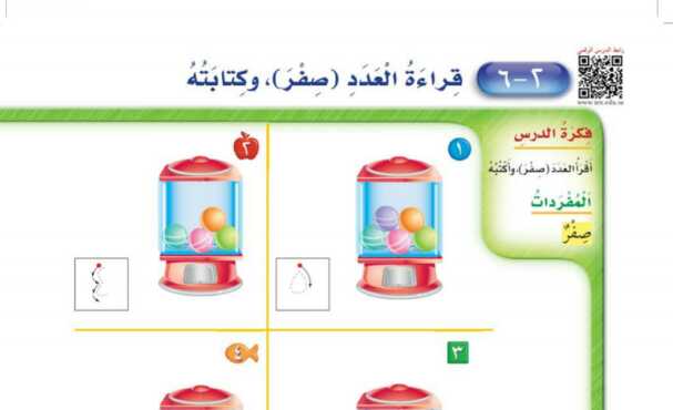 شرح درس قراءة العدد صفر وكتابته - موقع واجباتي